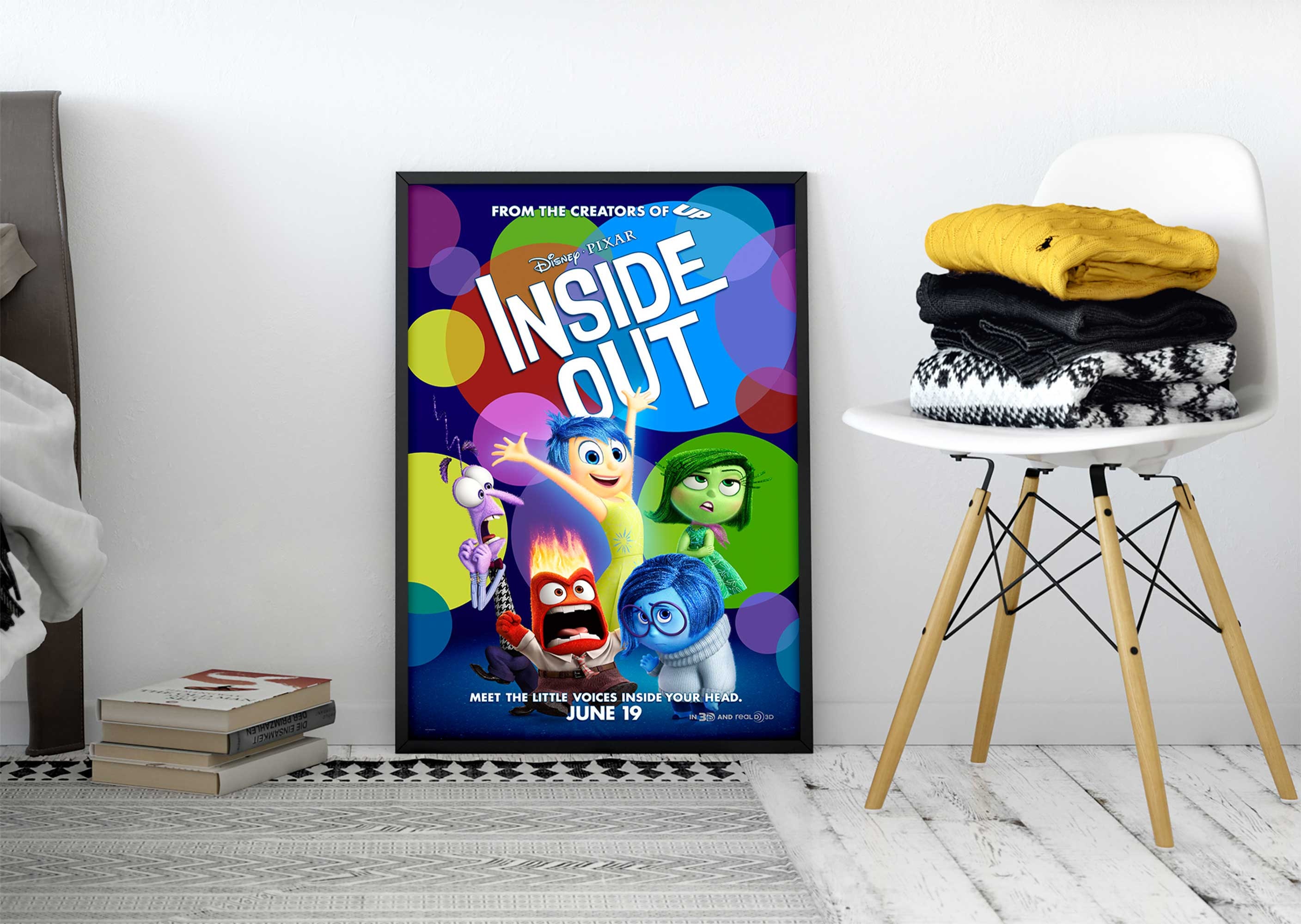 LED Light up Inside Out Movie Poster Backlit Film Display Theater Light ...