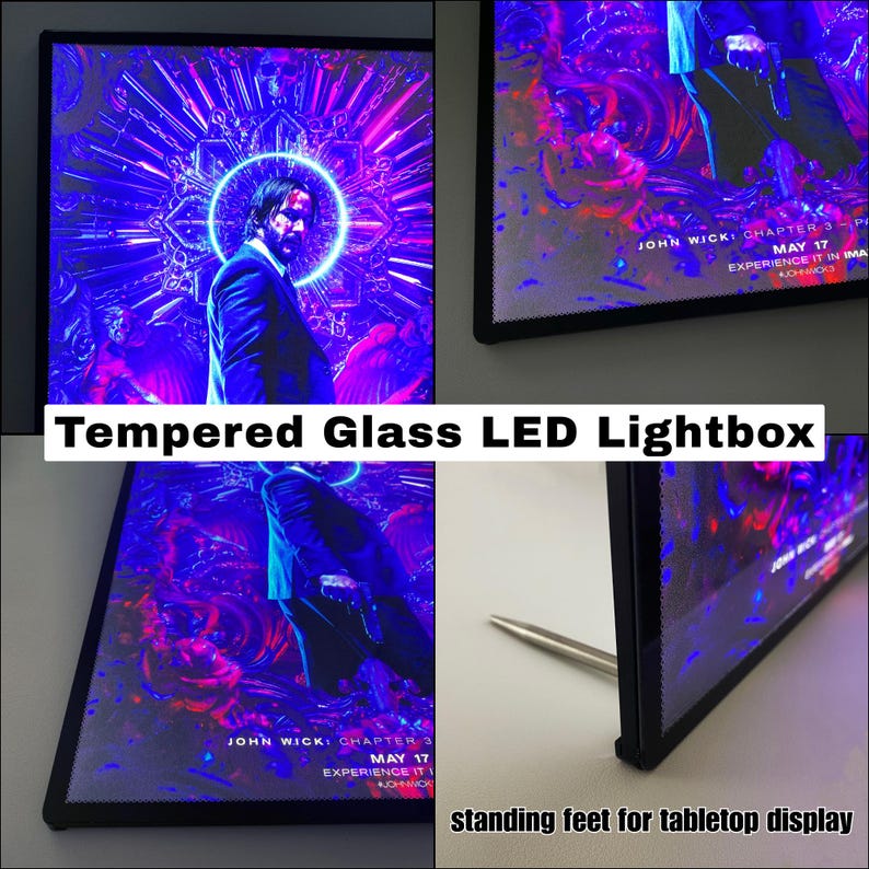 LED Backlit Poster Frame VHS 2 Horror Movie Poster Art for Found Footage Fans and Grunge Wall ...