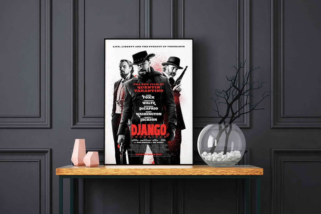 LED Light up Django Unchained (2012) Movie Poster Backlit Film Display ...