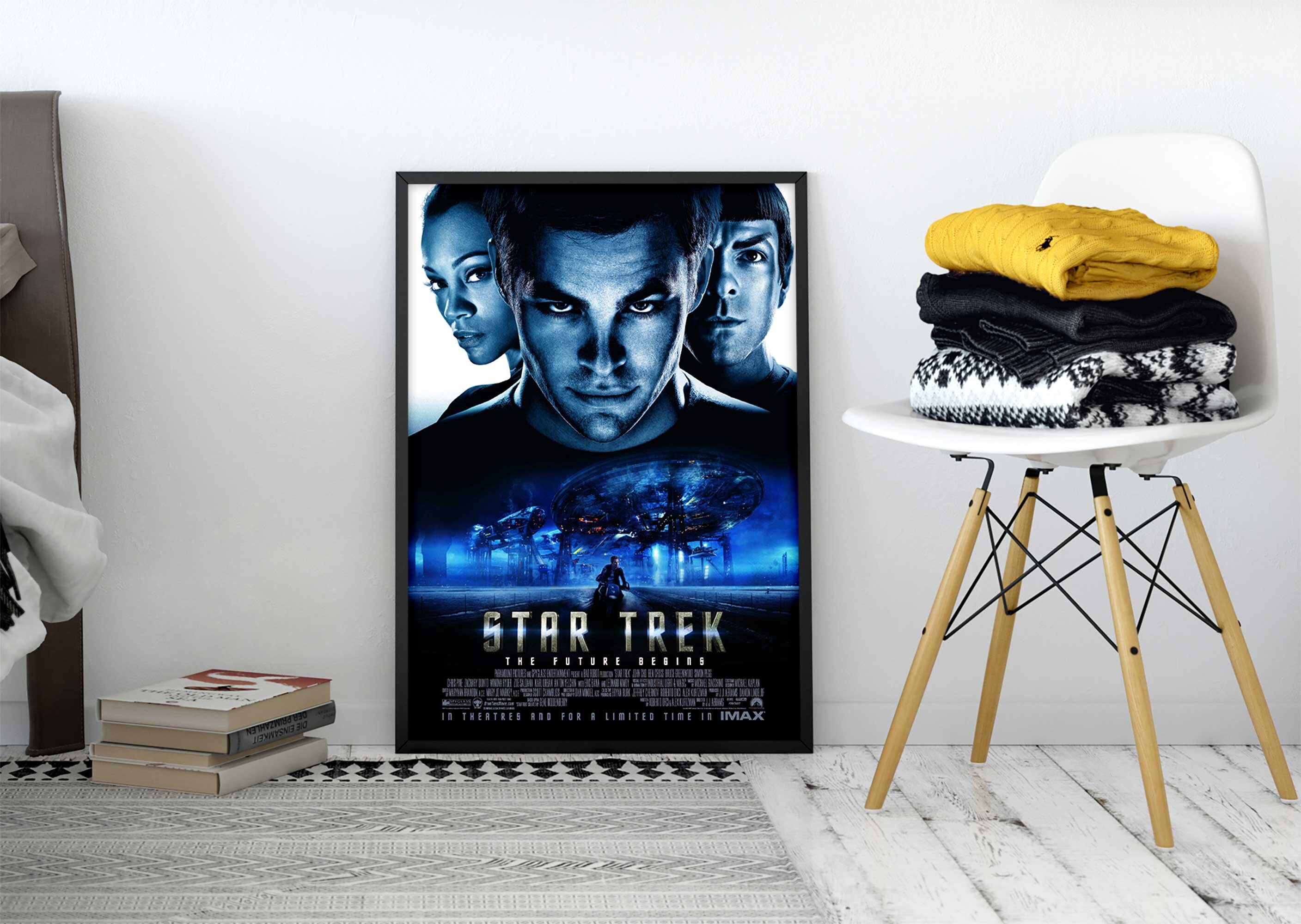 LED Light up Star Trek Movie Poster Frame Backlit Film Display Theater ...