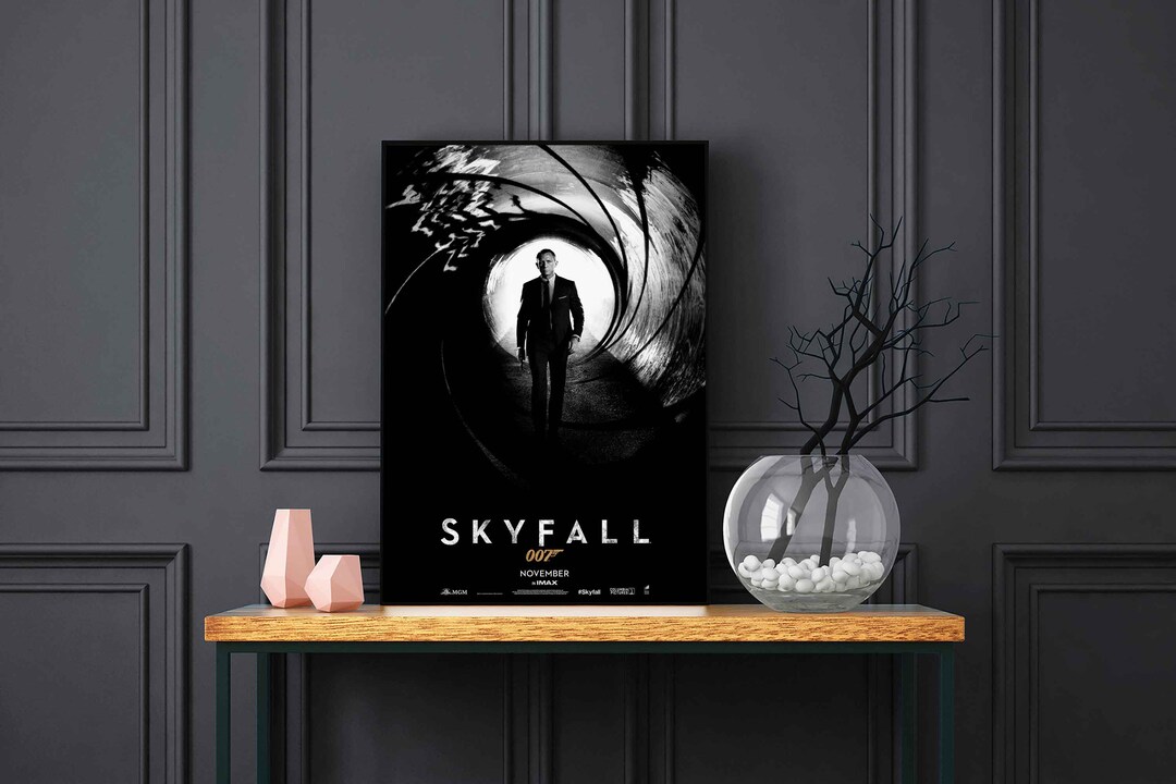 LED Light up Skyfall Movie Poster Backlit Film Display Theater Light ...