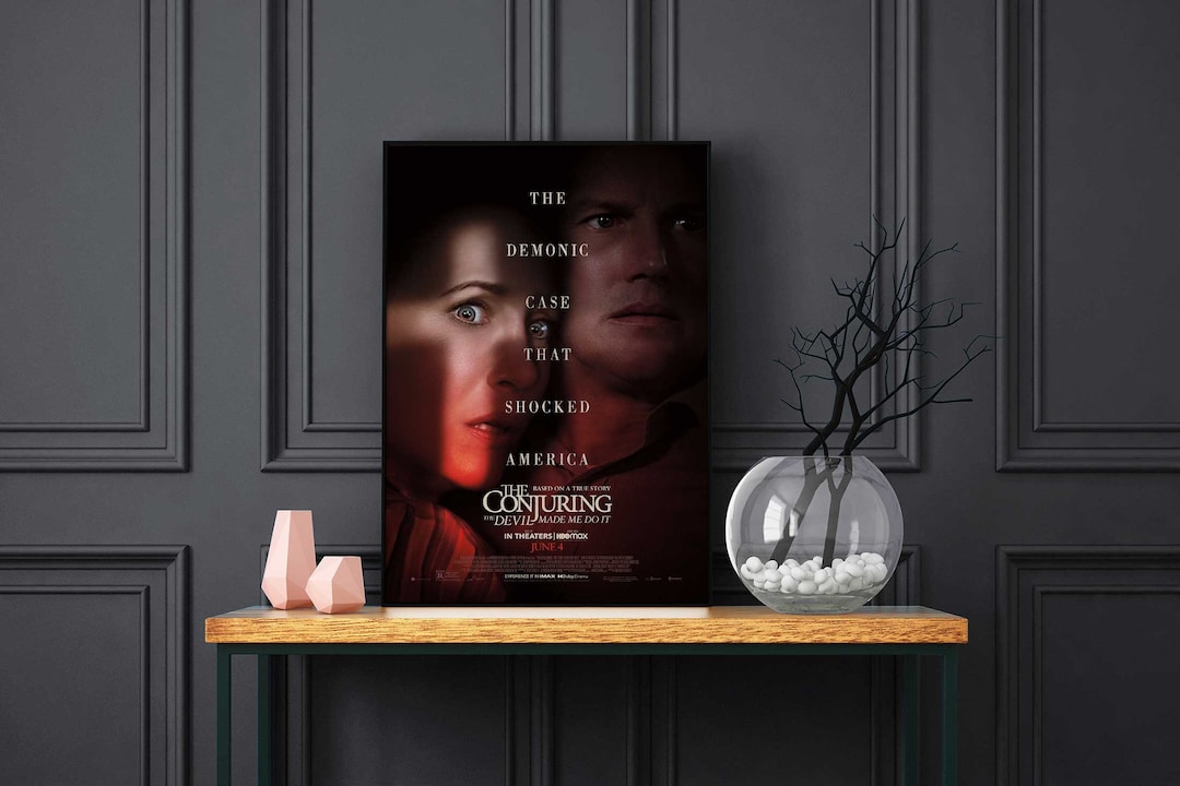 LED Light up the Conjuring: the Devil Made Me Do It Movie Poster Frame ...