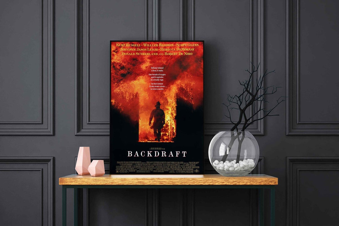 LED Light up Backdraft 1991 Movie Poster Backlit Film Display Theater ...