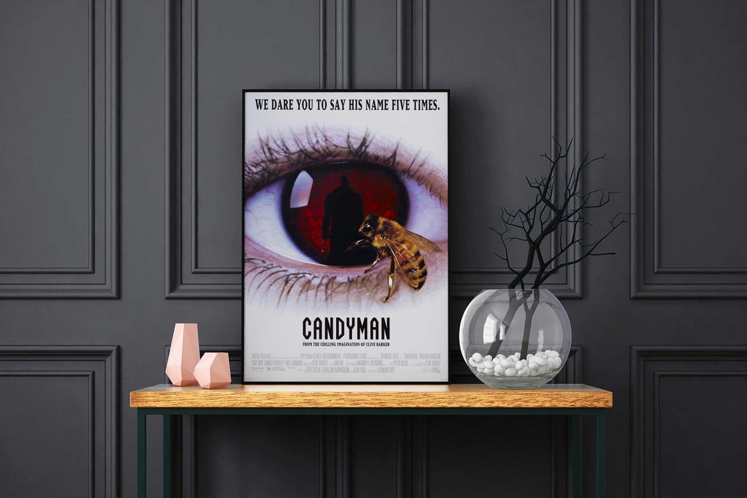 LED Light up Candyman Movie Poster Frame Backlit Film Display Theater Light Box Case Sign Home ...