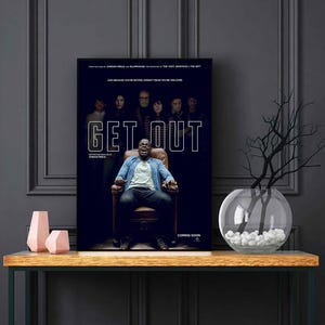 LED Light up Get Out Movie Poster Backlit Film Display Theater Light ...