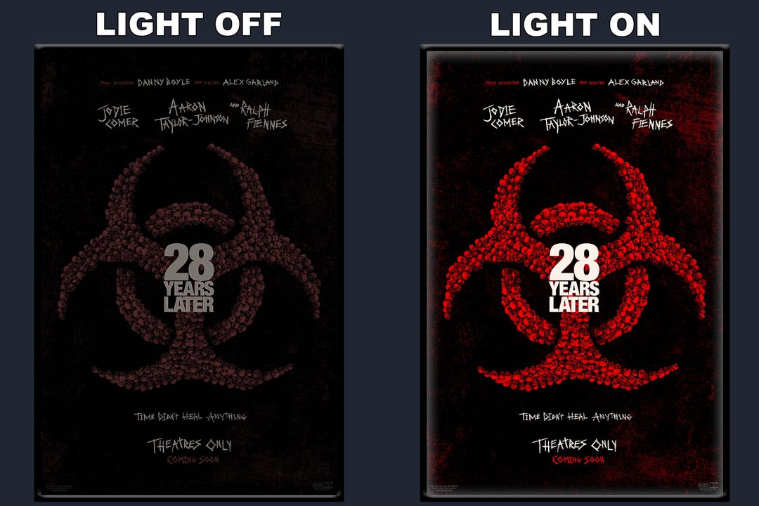 28 Years Later LED Light up Movie Movie Poster Frame Backlit Film ...