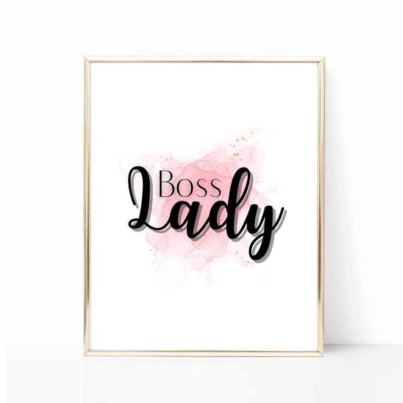 Boss Lady Printable Wall Art Boss Babe Wall Decor Girl Boss - Etsy
