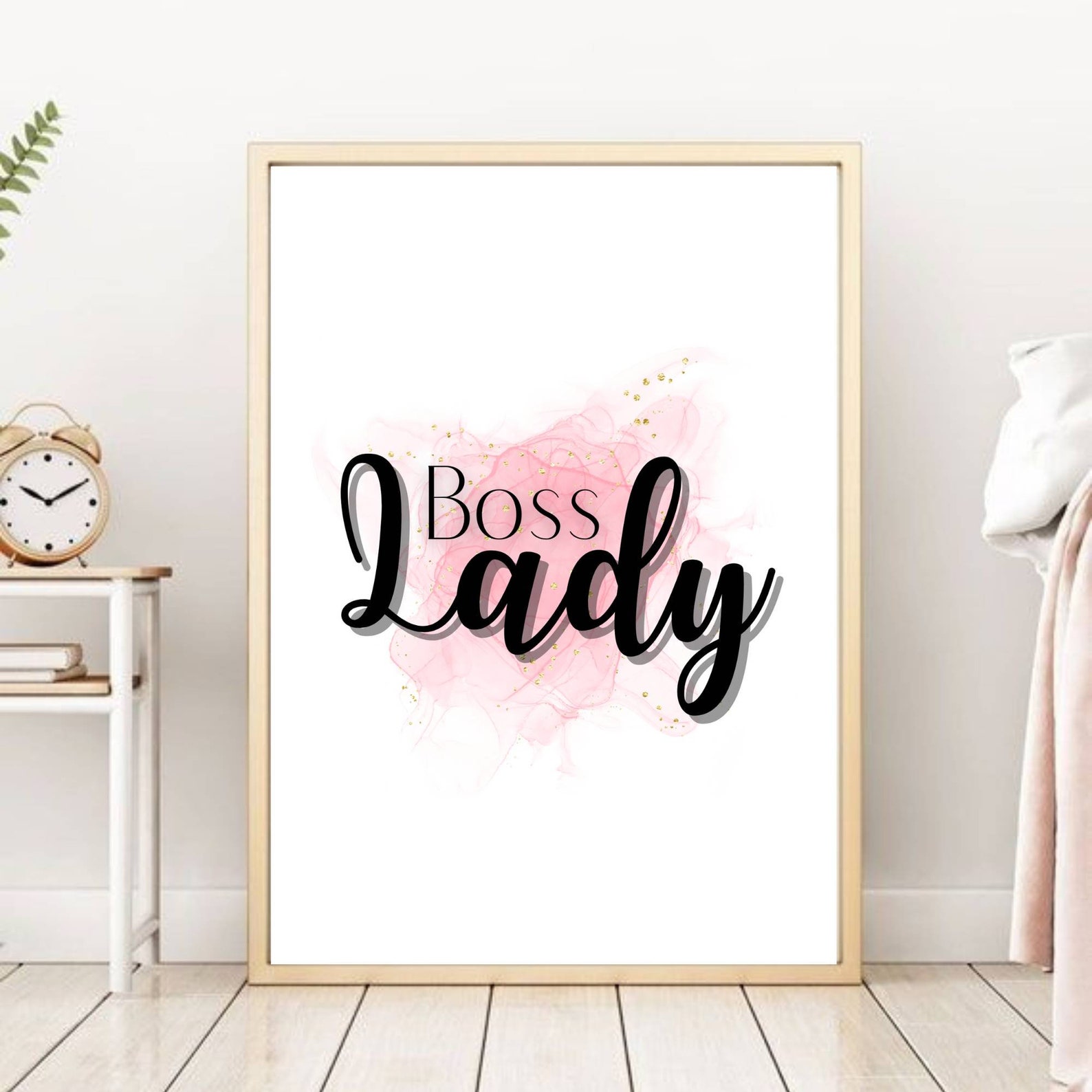 Boss Lady Printable Wall Art Boss Babe Wall Decor Girl Boss - Etsy