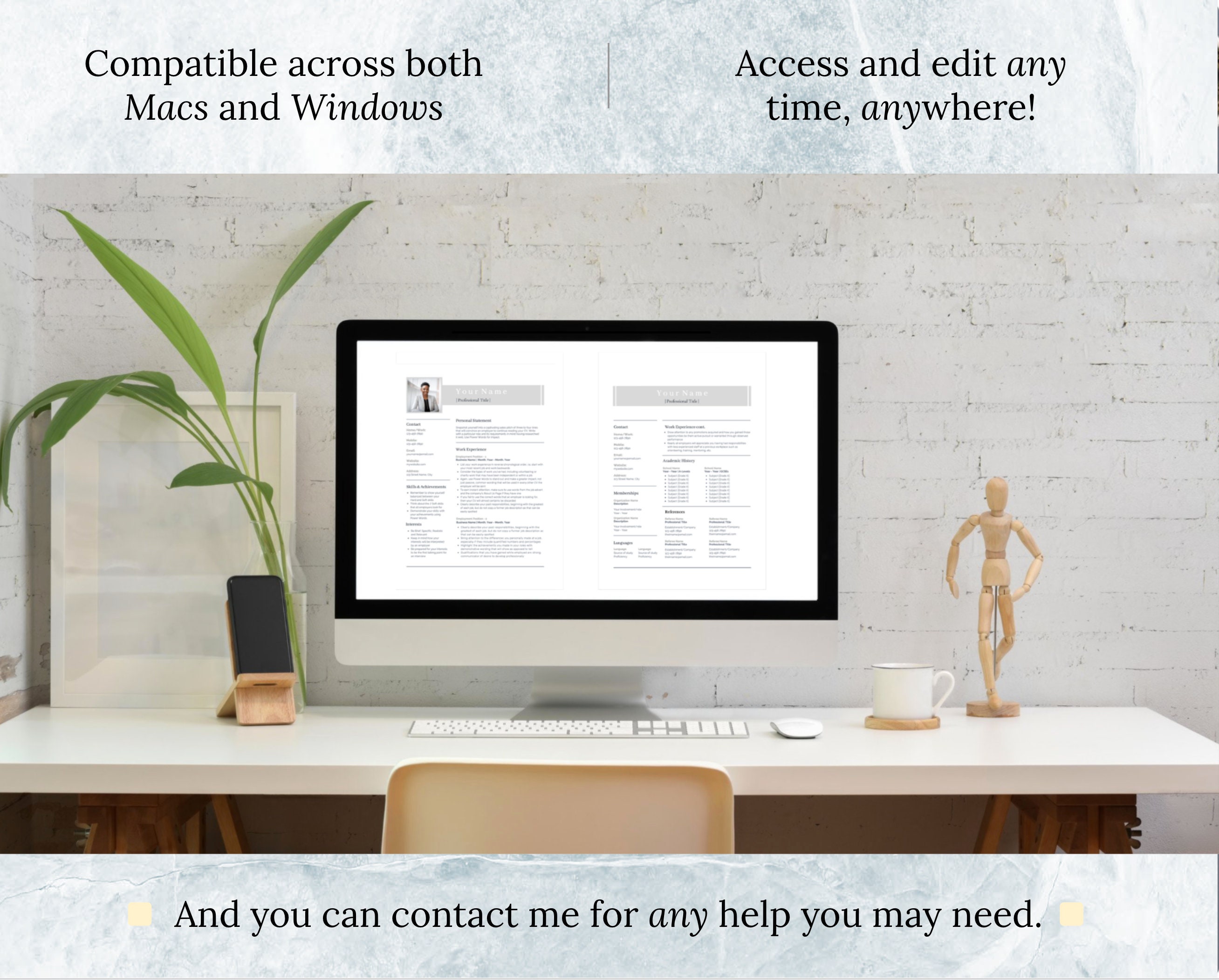 Professional CV Template With Photo, Resume With Photo, Resume CV ...