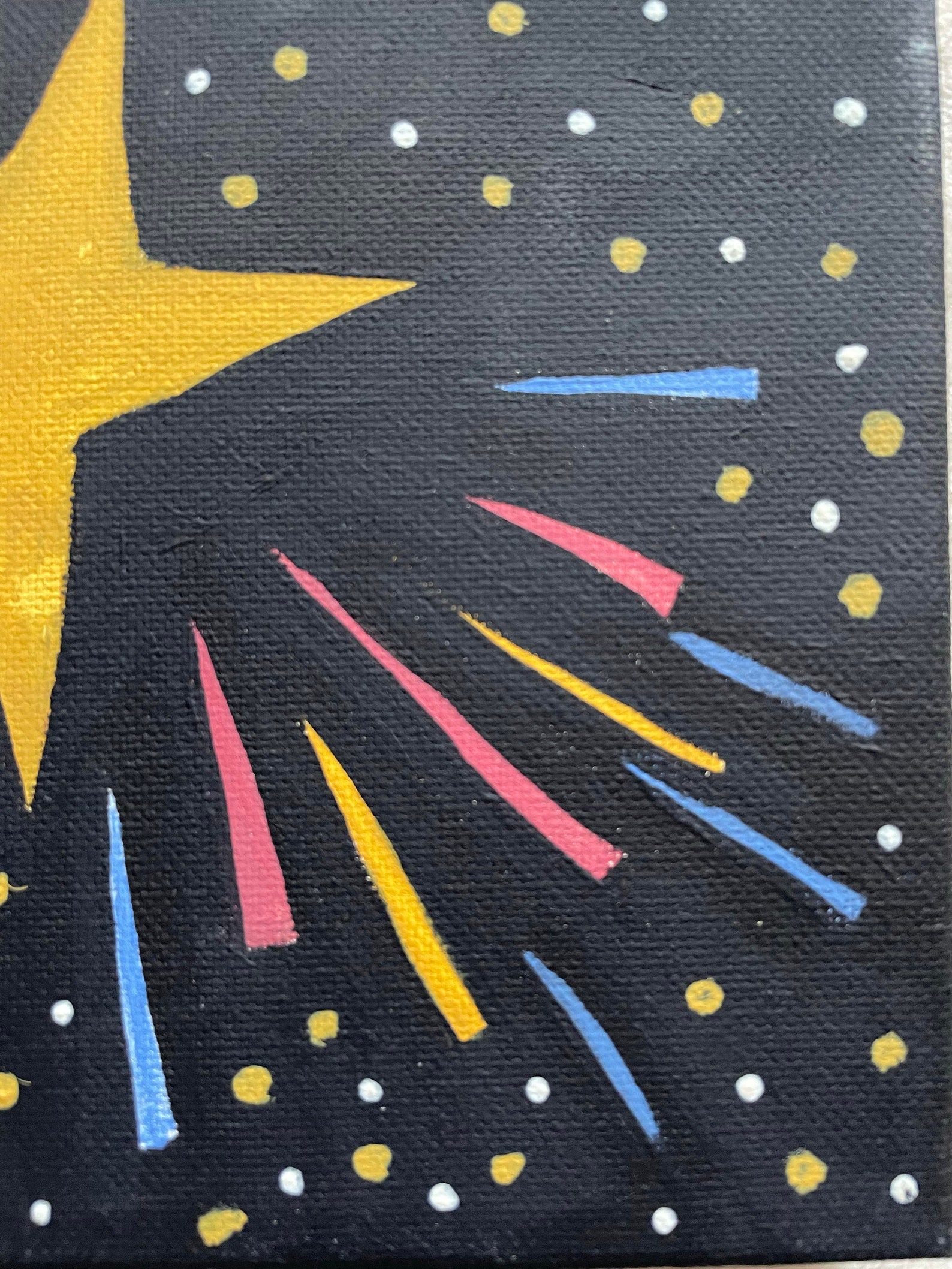Shooting Star Painting | Etsy