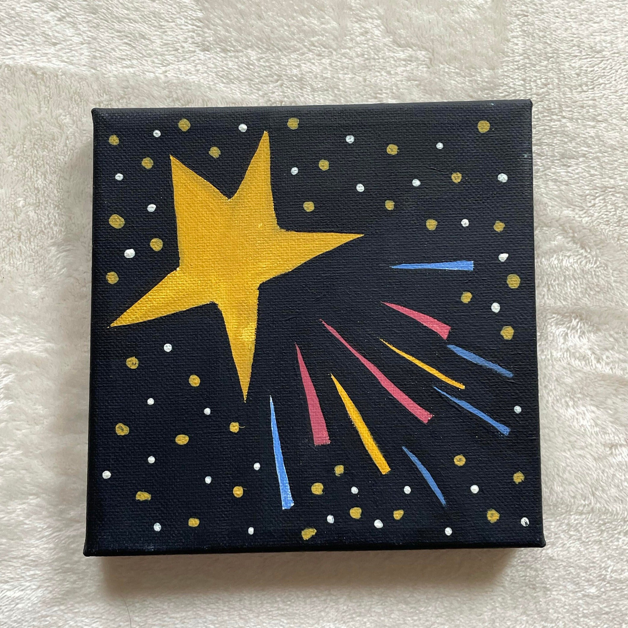 Shooting Star Painting | Etsy