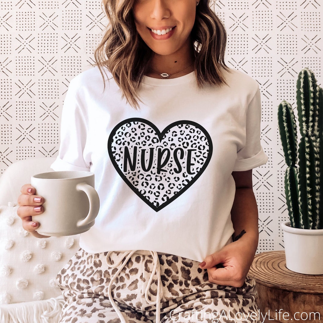 Leopard Print Nurse SVG, Nurse Heart Svg, Nursing Svg, Nurse Mode Svg ...