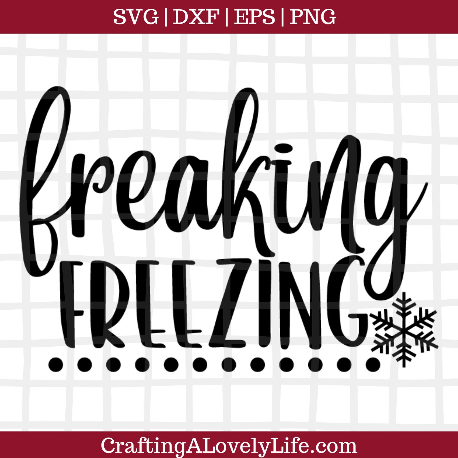 Freaking Freezing SVG Funny SVG Christmas Svg Winter Svg - Etsy