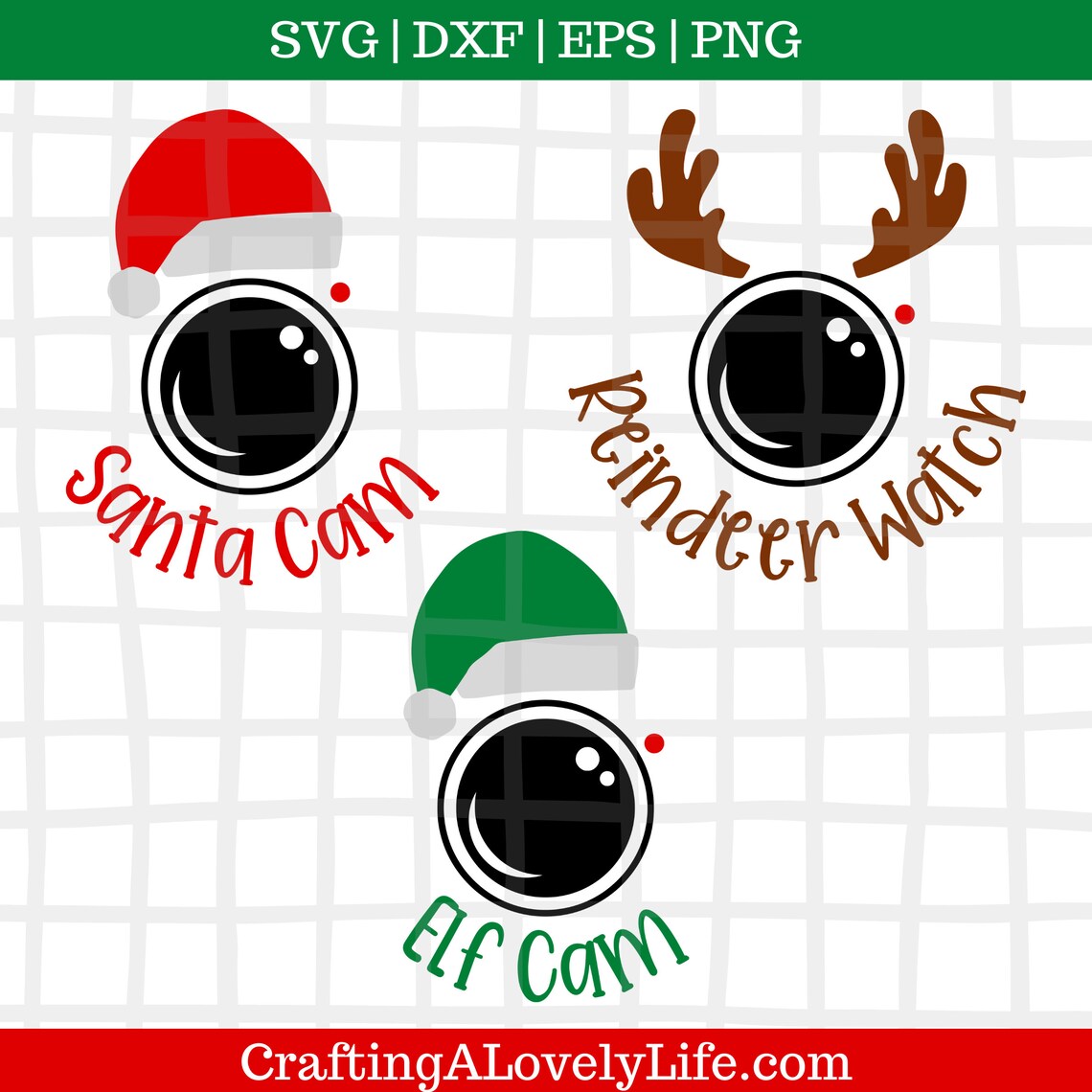 Santa Cam SVG, Santa Cam Ornament, Santa Cam, Santa Cam Png, Elf Cam ...