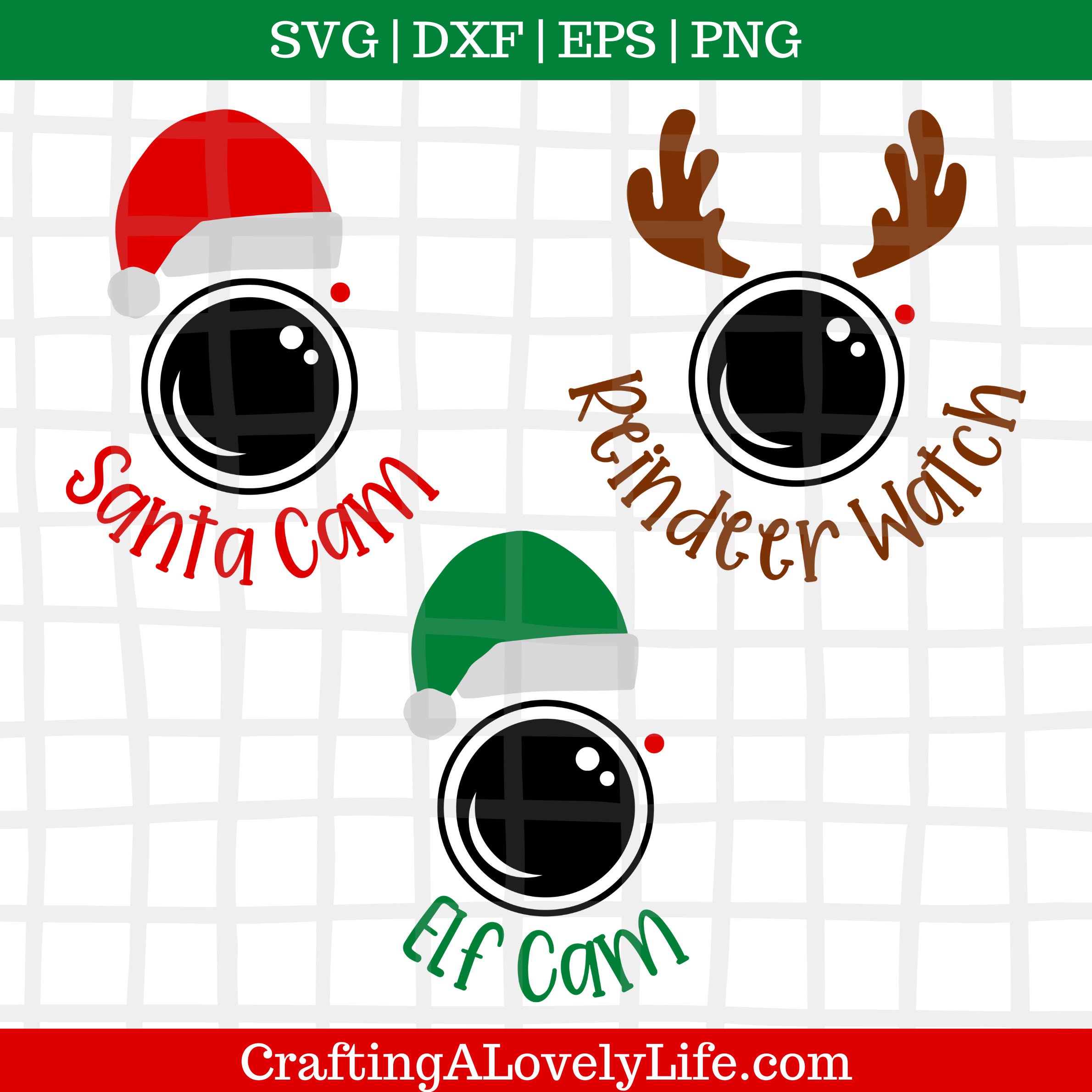 Santa Cam SVG, Santa Cam Ornament, Santa Cam, Santa Cam Png, Elf Cam ...