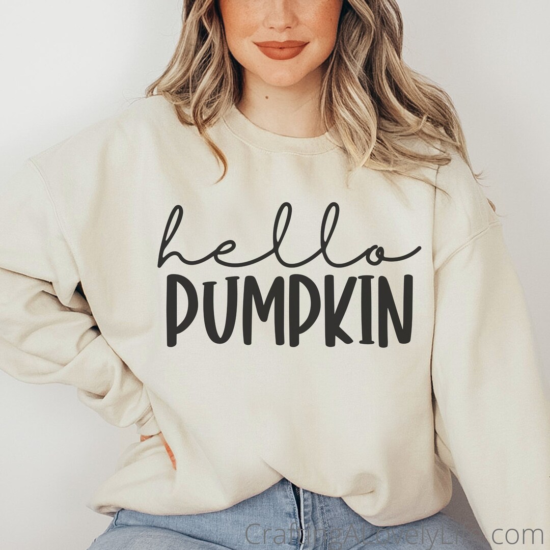 Hello Pumpkin SVG, Pumpkin Patch Svg, Fall Sign Svg, Fall Shirt Svg ...