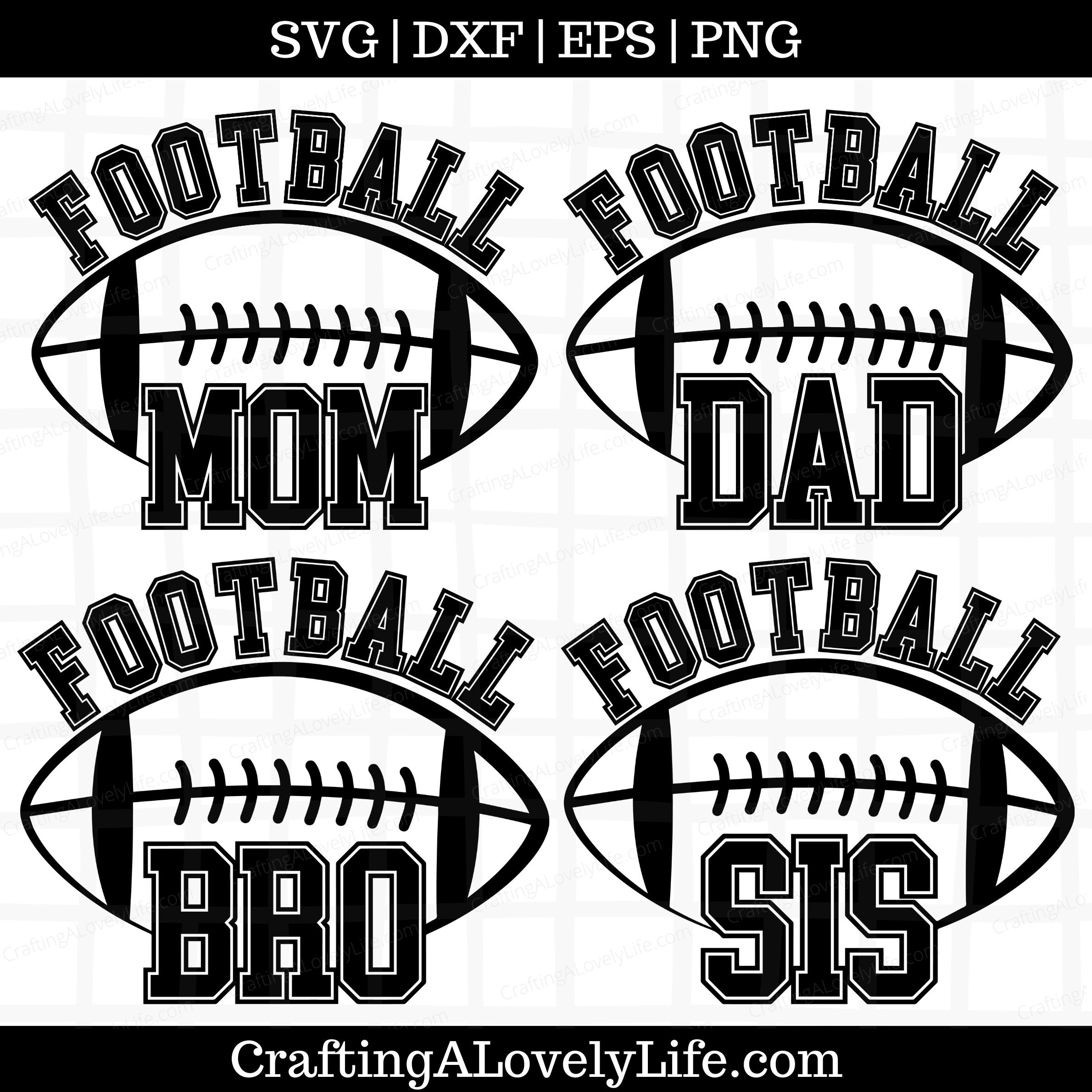 Football Family Svg, Football Svg Bundle, Football Mom Svg Png ...