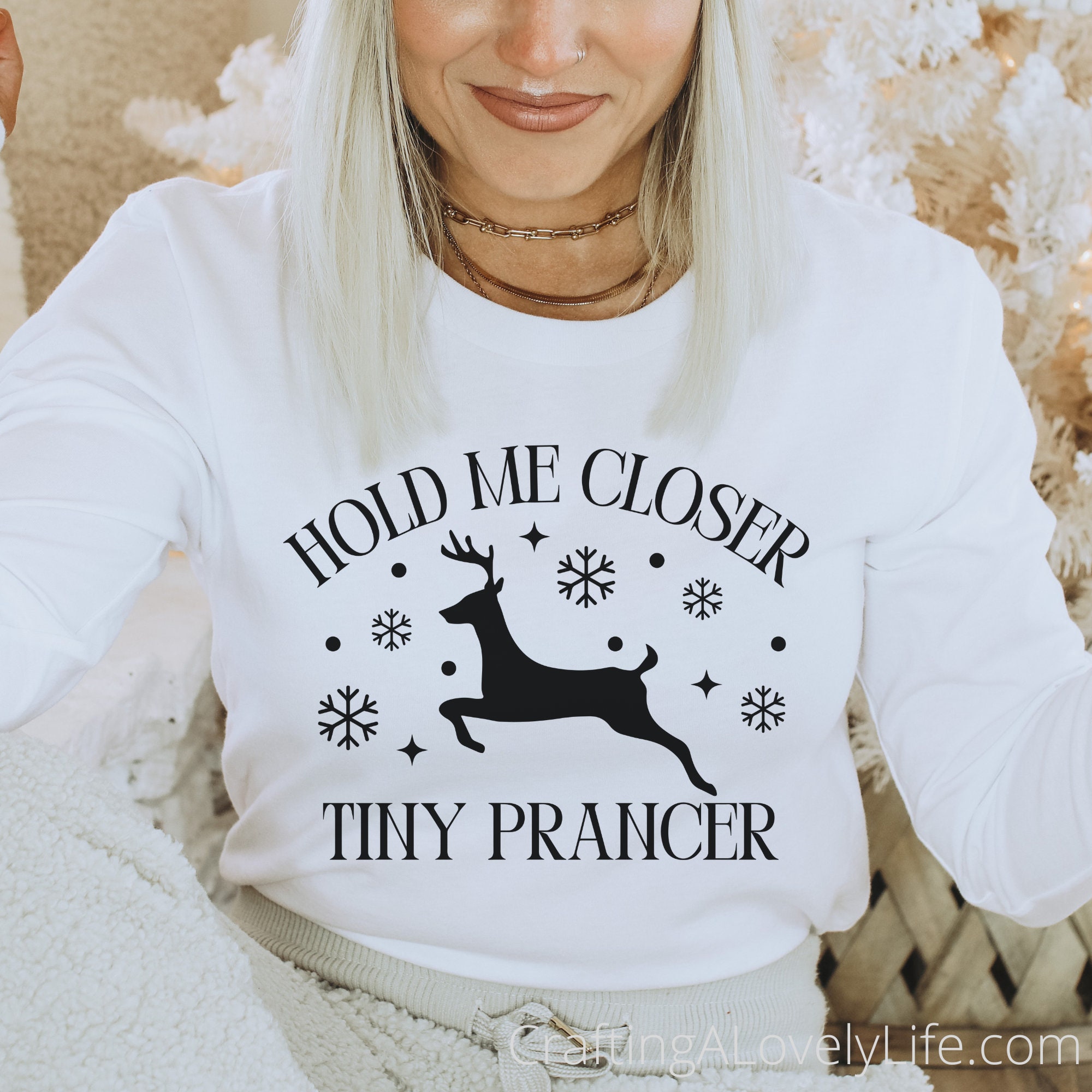 Hold Me Closer Tiny Prancer Svg, Funny Christmas Svg, Christmas Sweater Svg, Christmas Pillow ...