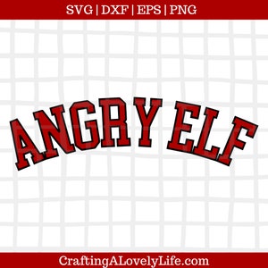 Angry Elf Svg, Funny Elf Svg, Funny Christmas Svg, Funny Svg, Christmas ...