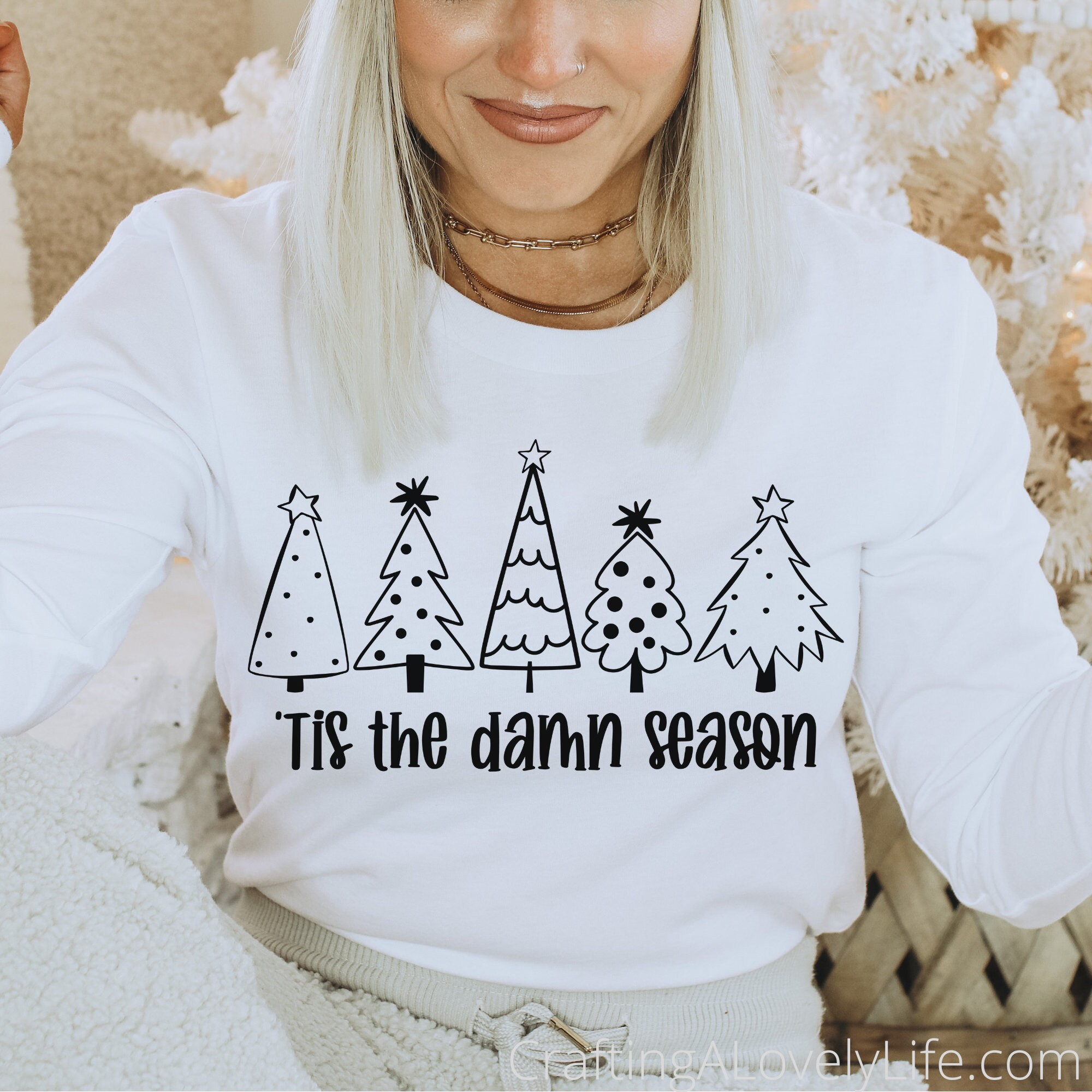Tis the Damn Season Svg Png, Funny Christmas Svg, Tis the Season Svg ...