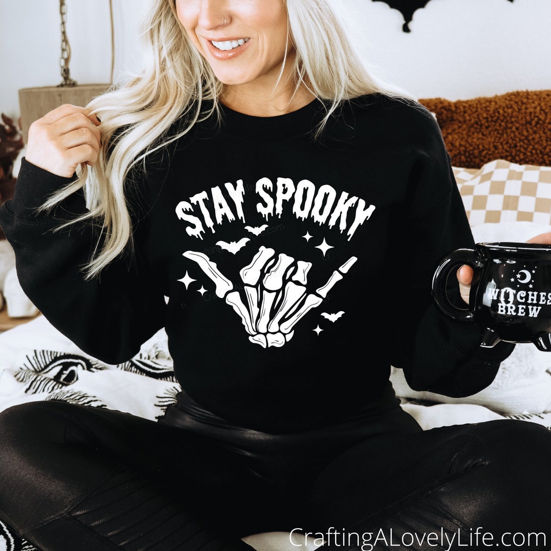 Stay Spooky Skeleton Hand Svg, Stay Spooky Svg, Skeleton Svg, Spooky ...