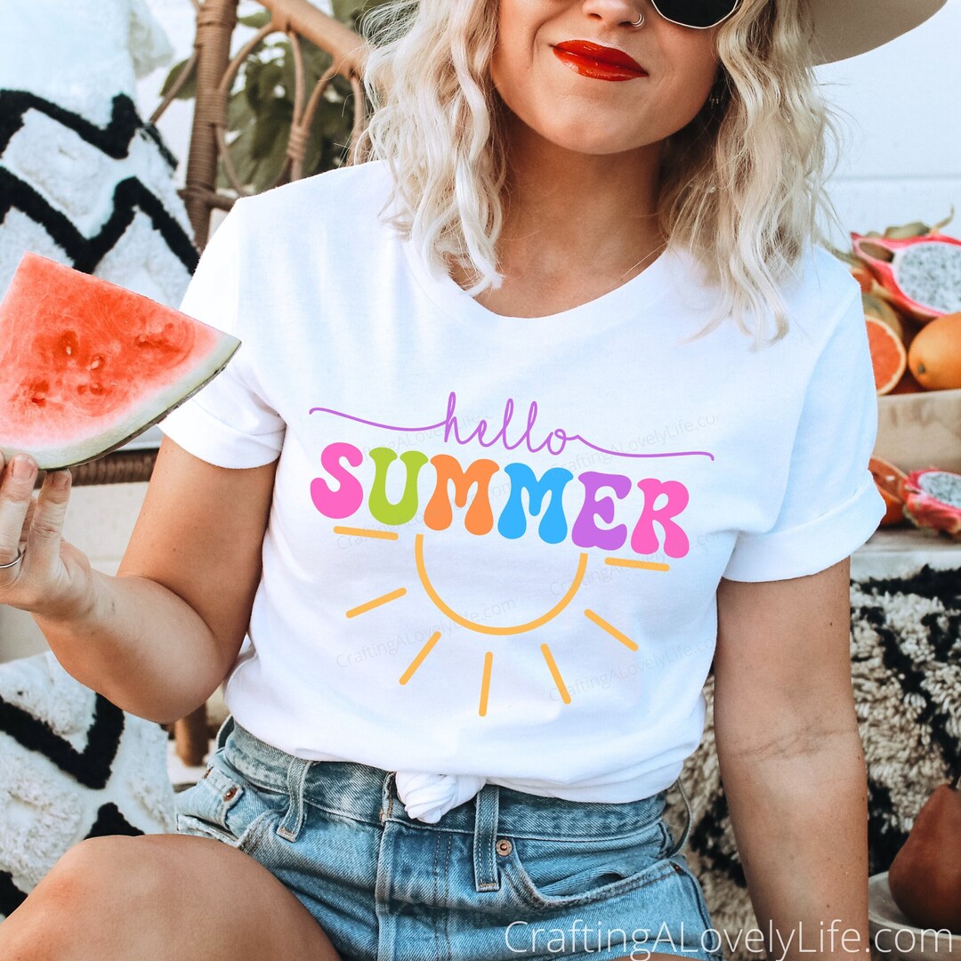 Hello Summer Svg Png, Cute Summer Svg Png, Summer Sun Svg Png, Vacation ...