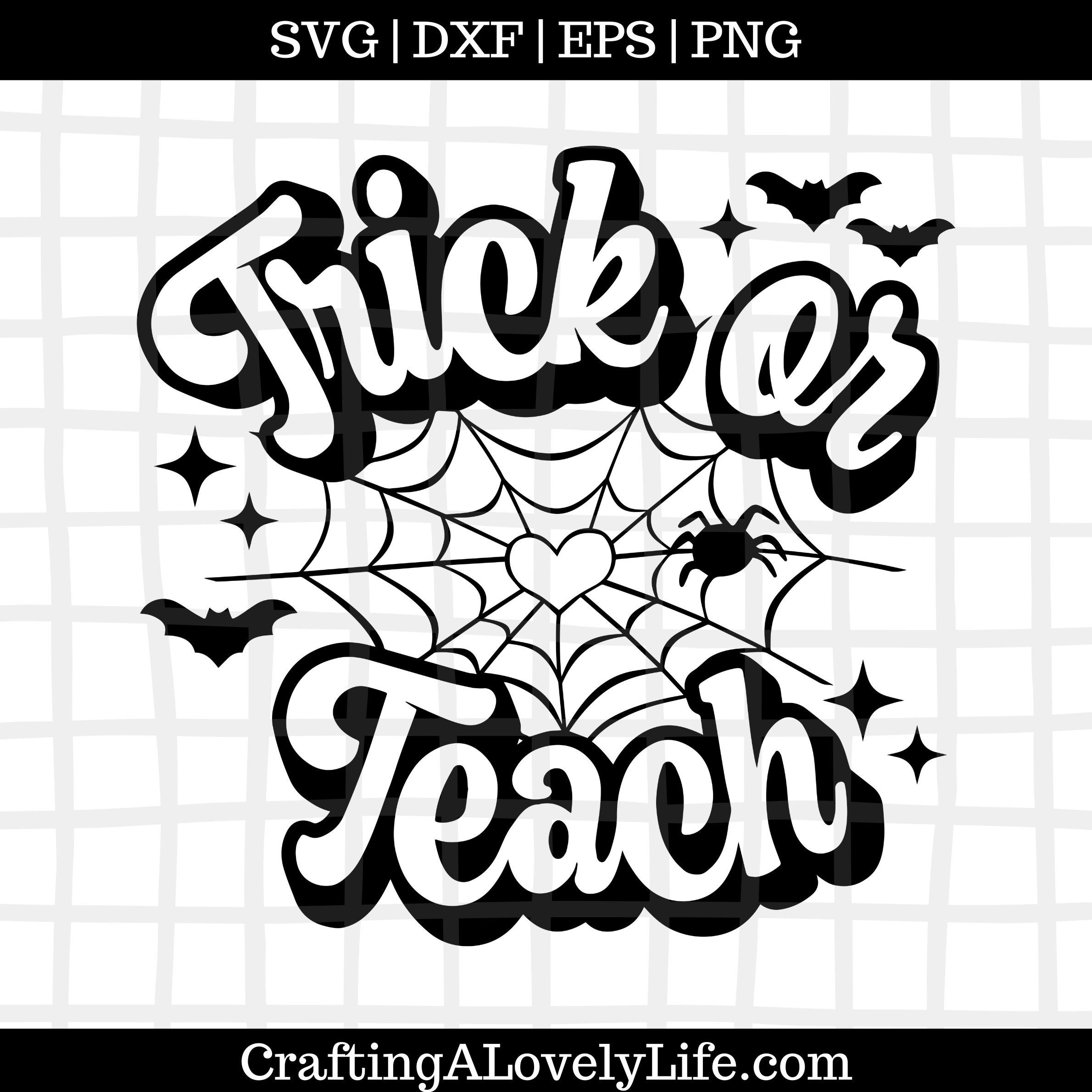 Trick or Teach Svg Teacher Halloween Svg Halloween Teacher - Etsy