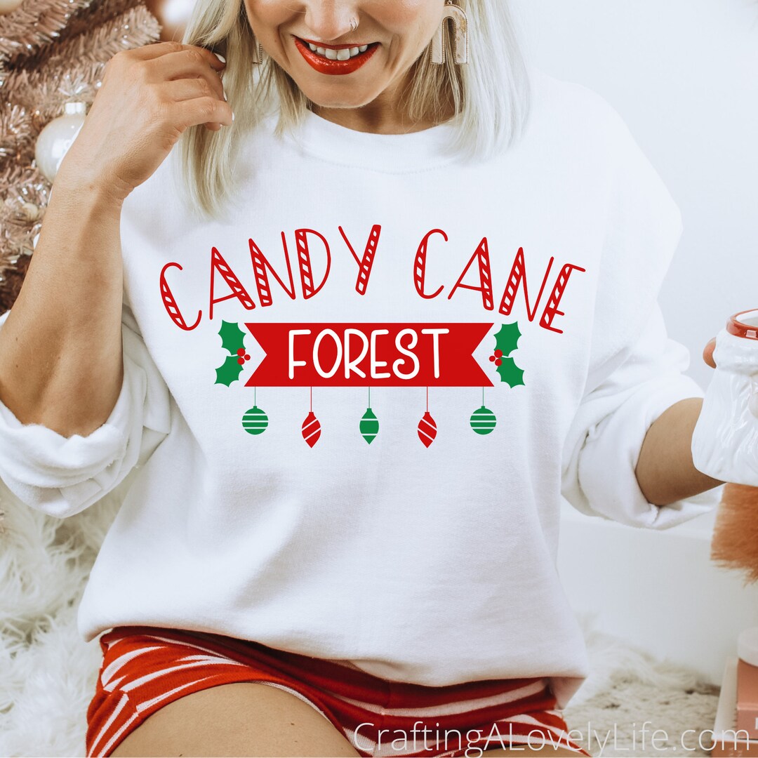 Candy Cane Forest Svg, the Elf Svg, Christmas Sign Svg, Christmas ...