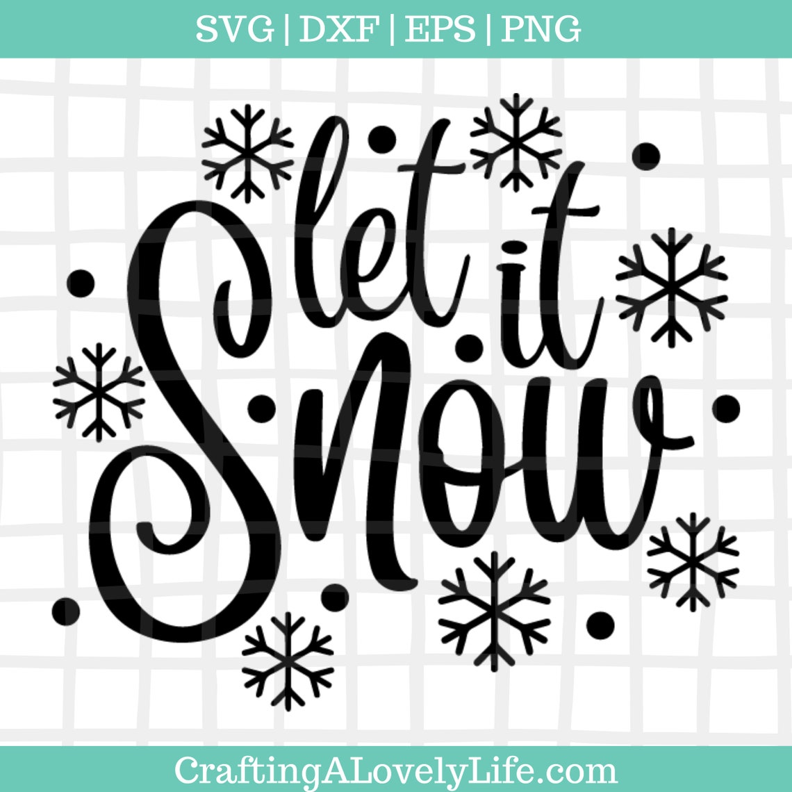 Let It Snow SVG Christmas SVG Winter SVG Cricut - Etsy