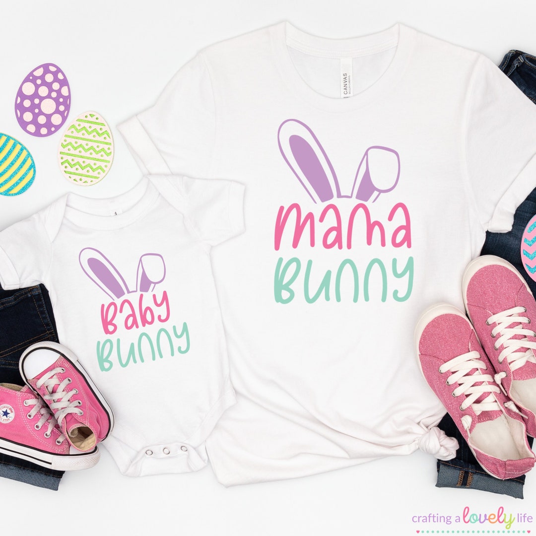 Mama Bunny Svg, Baby Bunny Svg, Easter Svg, Easter Svg Files, Easter ...