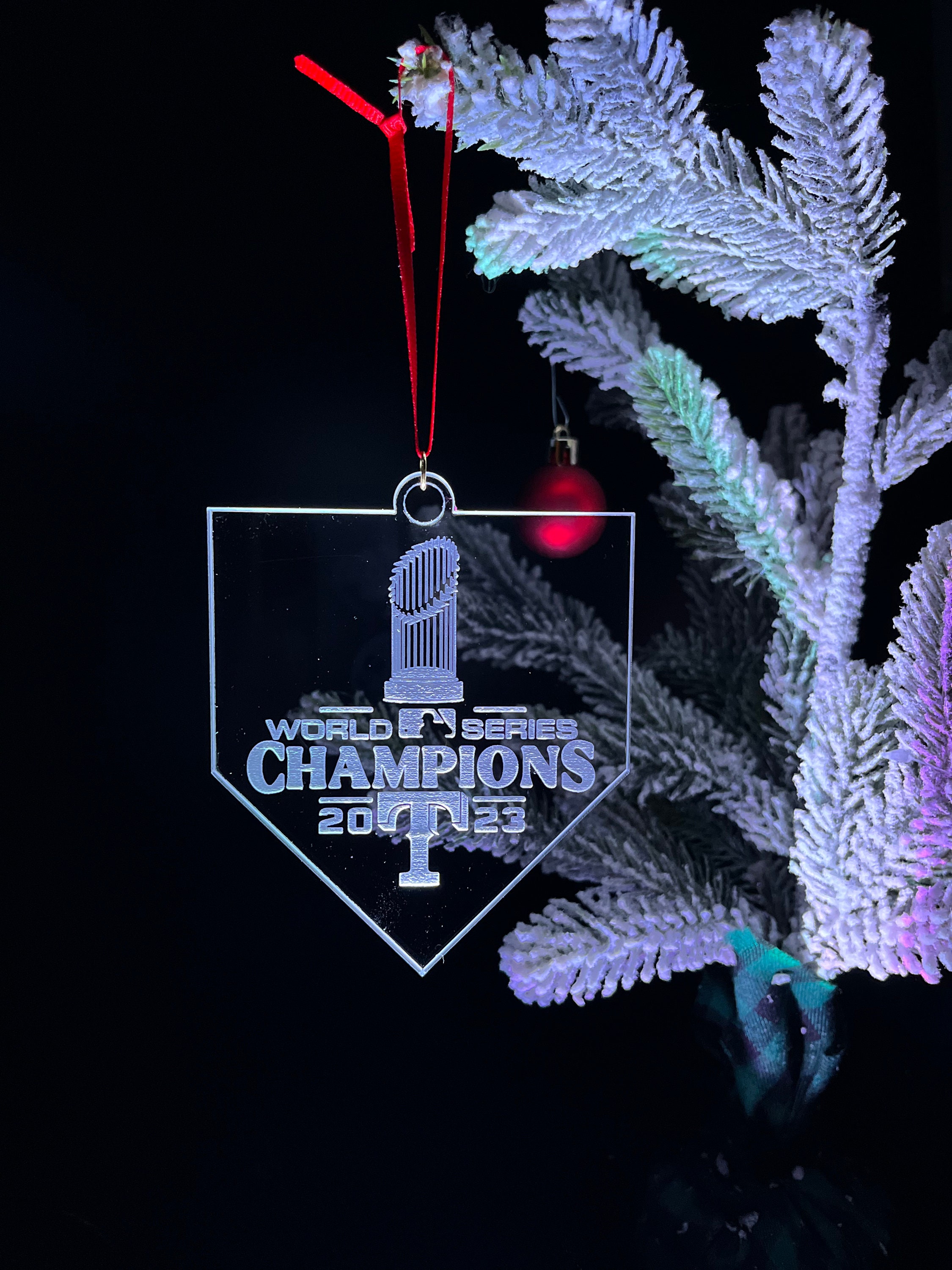 TX Rangers World Series Champions Ornaments - Etsy