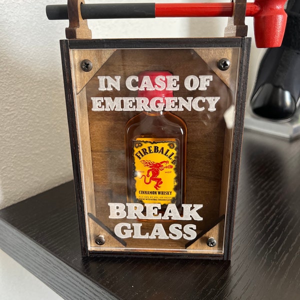 In Case of Emergency Break Glass - Etsy