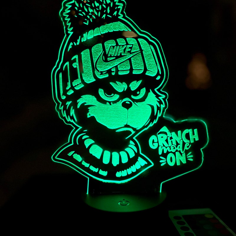 Led Grinch Lighted Sign - Etsy