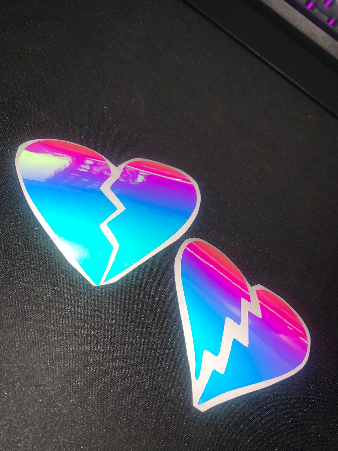 Broken Heart Decal Vinyl Decal Sticker for Car bike - Etsy