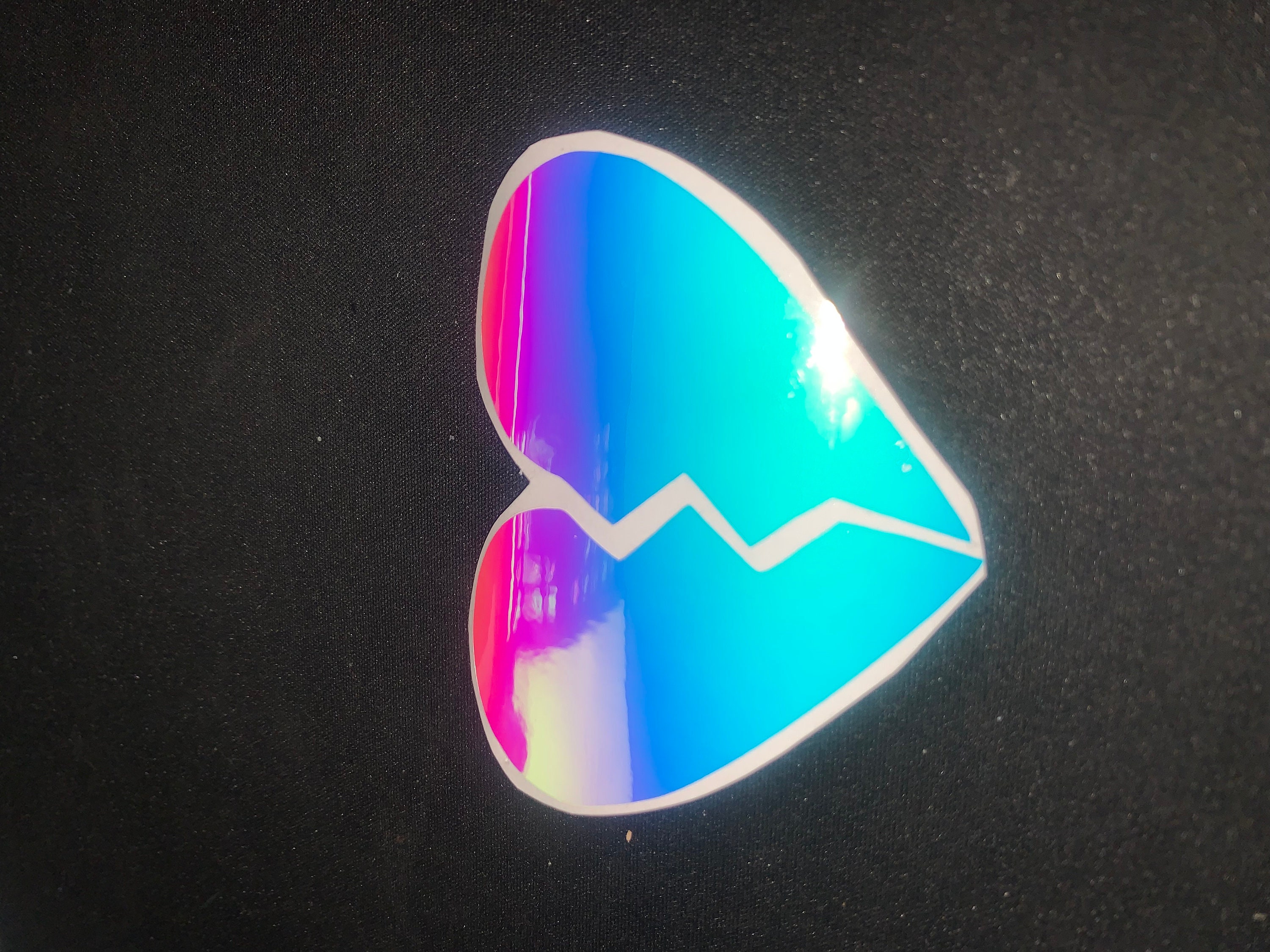 Broken Heart Decal Vinyl Decal Sticker for Car bike - Etsy