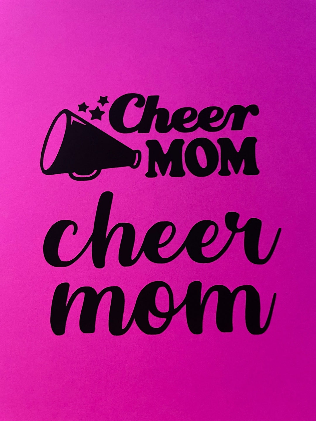 Cheer Mom Vinyl Decal Sticker Weatherproof Waterproof in Various Colors ...