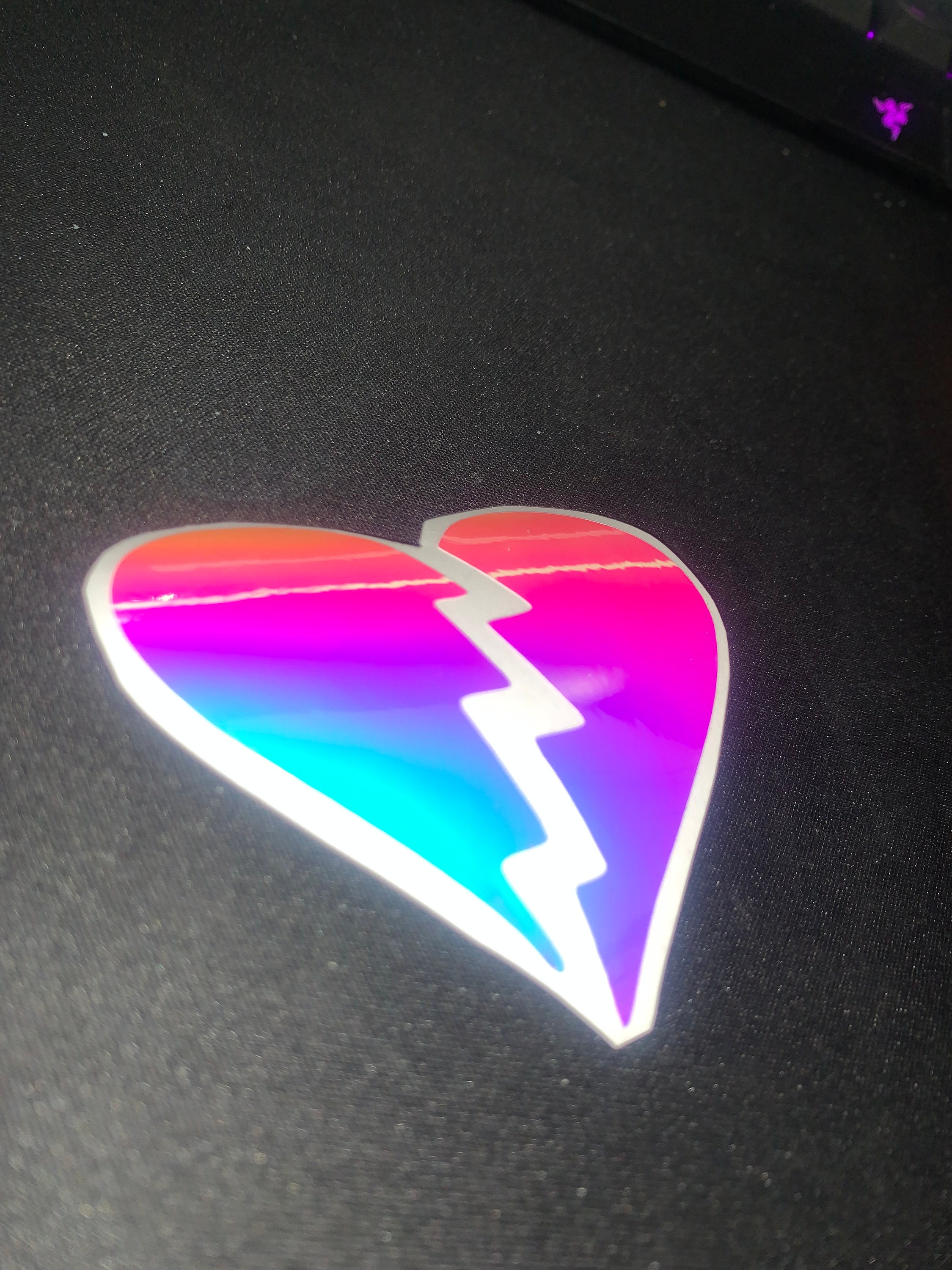 Broken Heart Decal Vinyl Decal Sticker for Car bike - Etsy