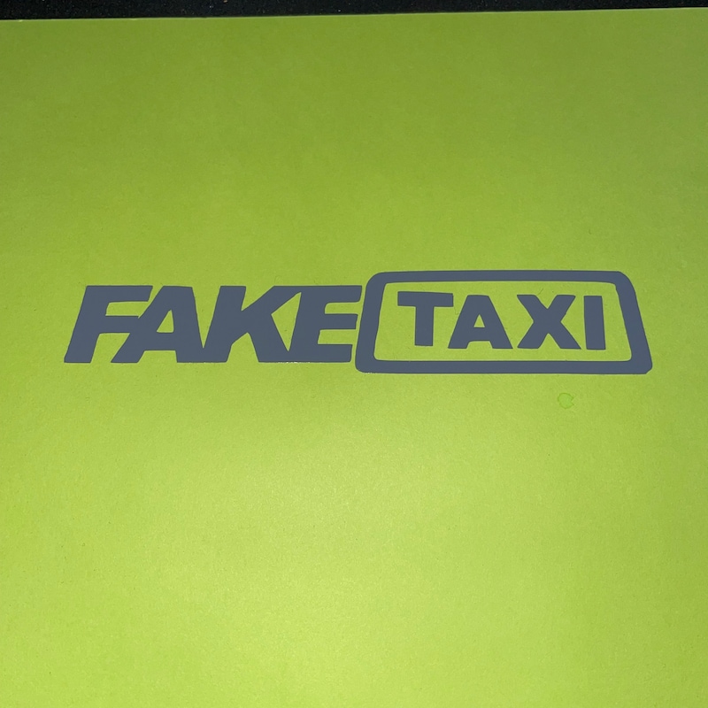 Fake Taxi Car Sticker - Etsy