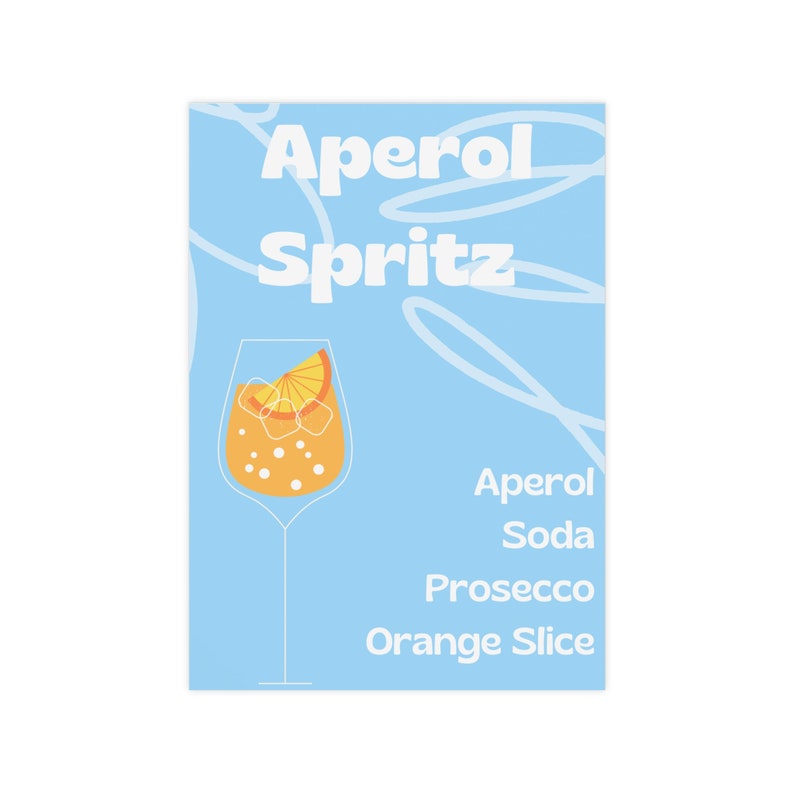 Aperol Spritz Poster - Etsy