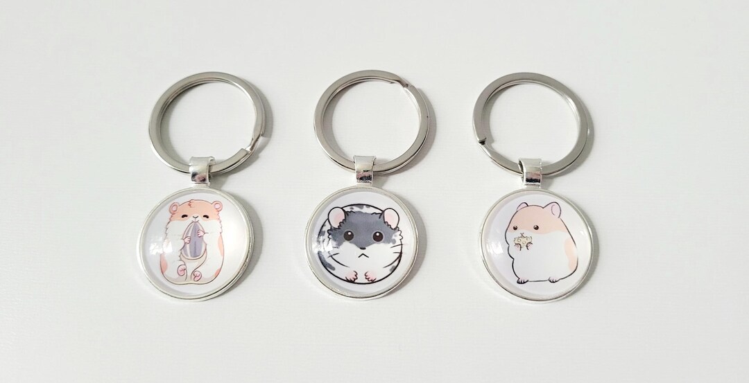 Hamster Keychains - Etsy UK
