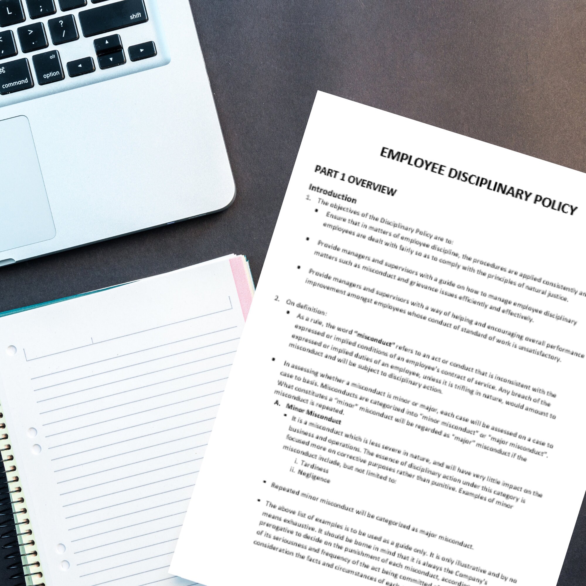Employee Disciplinary Policy Template, PDF and Microsoft Template ...