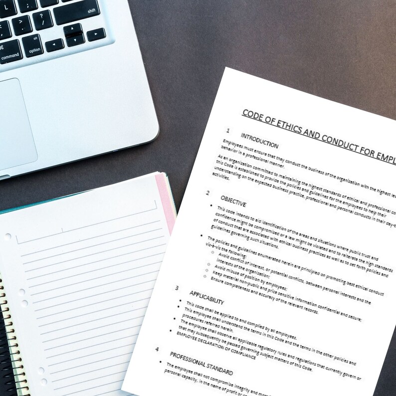 Code of Ethics and Conduct for Small Business Template Microsoft ...