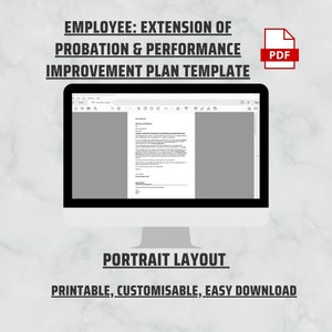 Employee Probationary Letter | Extension of Probation | Performance ...