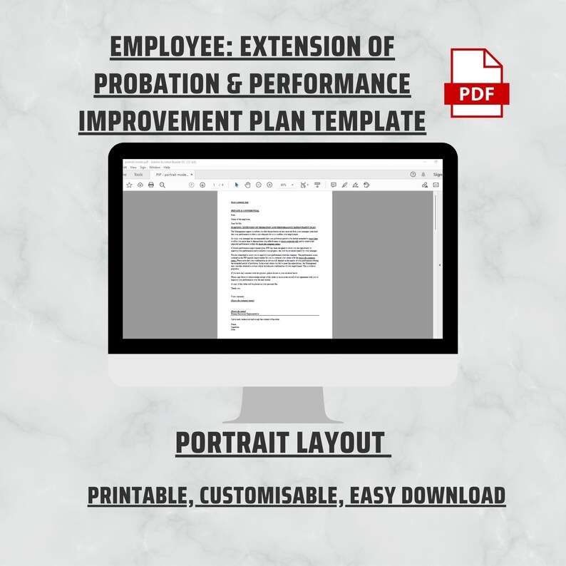 Employee Probationary Letter | Extension of Probation | Performance ...