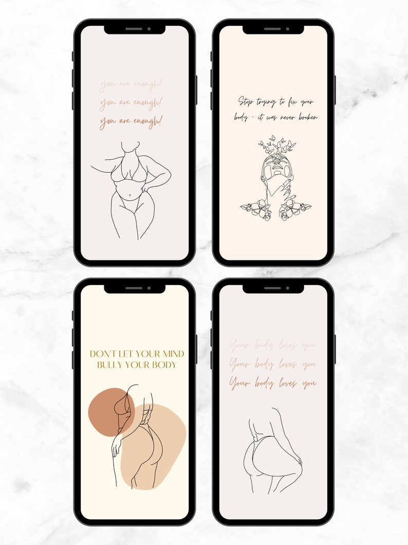 8 Body Image Healing Affirmations, Body Love iPhone Wallpapers, Body ...