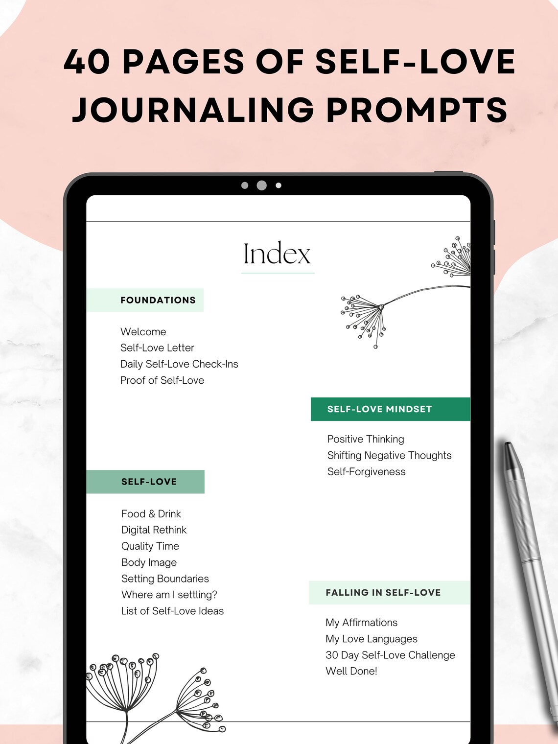 Self Love Journal/planner, Boundaries Diary, Mindfulness & Mental ...