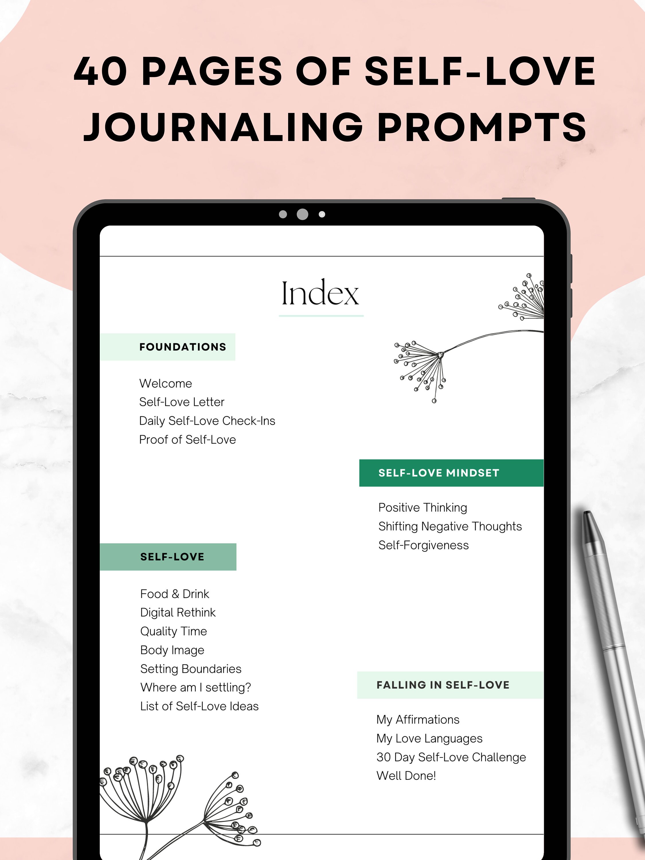 Self Love Journal/planner, Boundaries Diary, Mindfulness & Mental ...