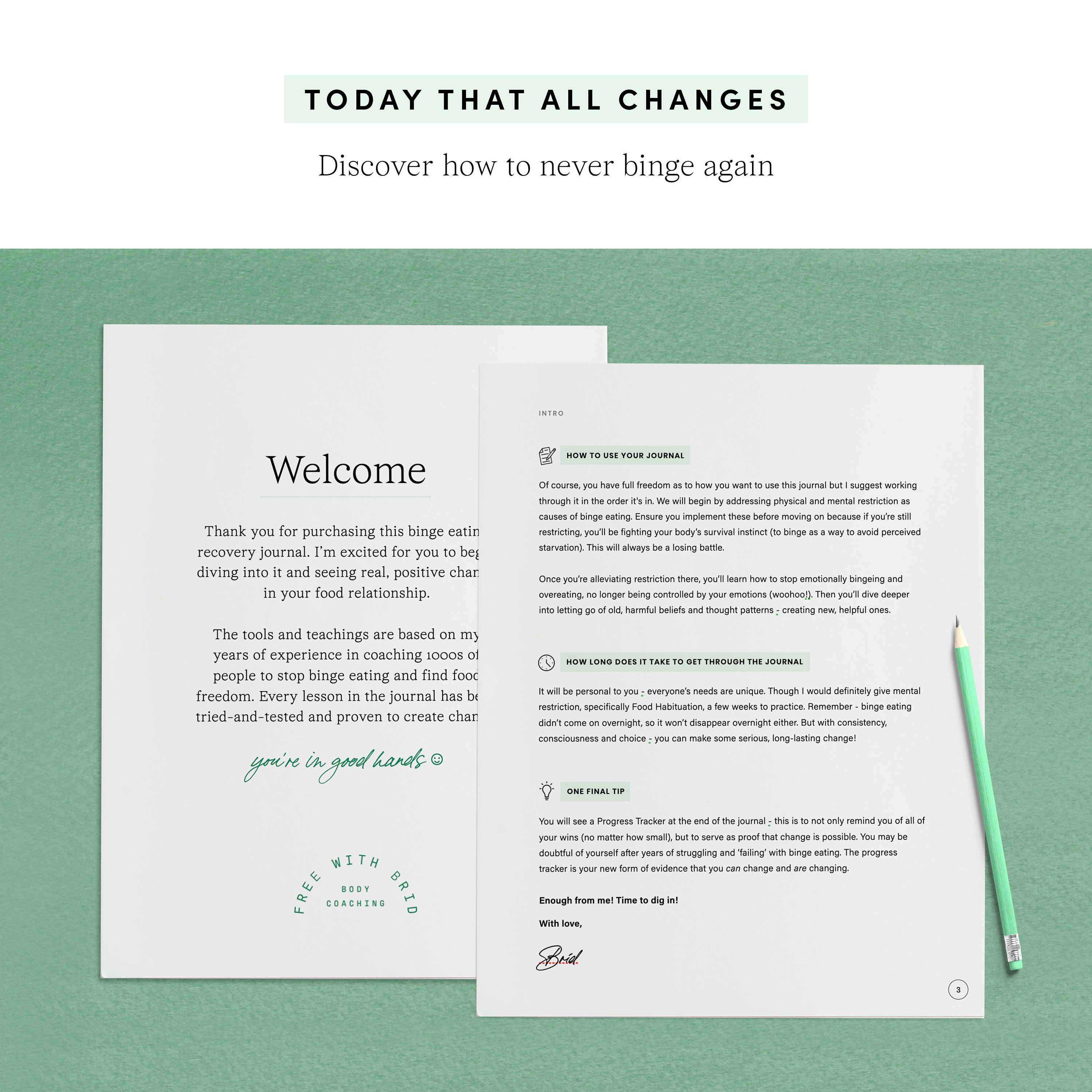 Binge Eating Recovery Journal: Therapy Planner, Overcome Emotional ...