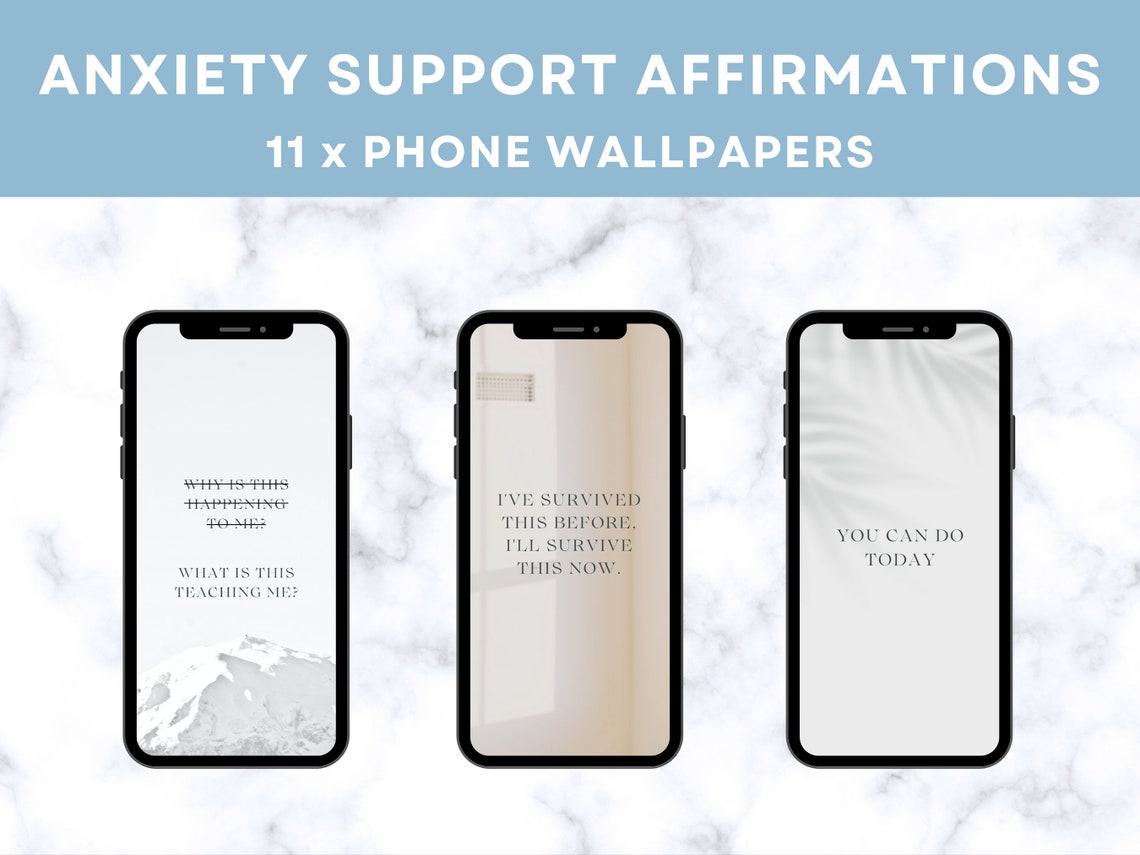 11 iPhone Wallpapers Stress Relief Quotes, Overthinking, Anxiety ...