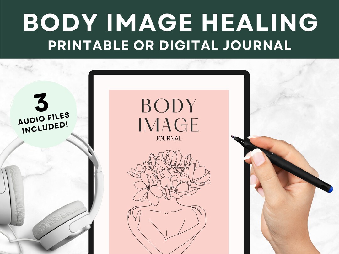 Body Image Healing Journal, Body Love Prompt, Body Positive Template ...